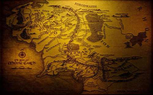Неизвестно - Interactive Map of Middle-Earth, Иллюстрация, Карты ...